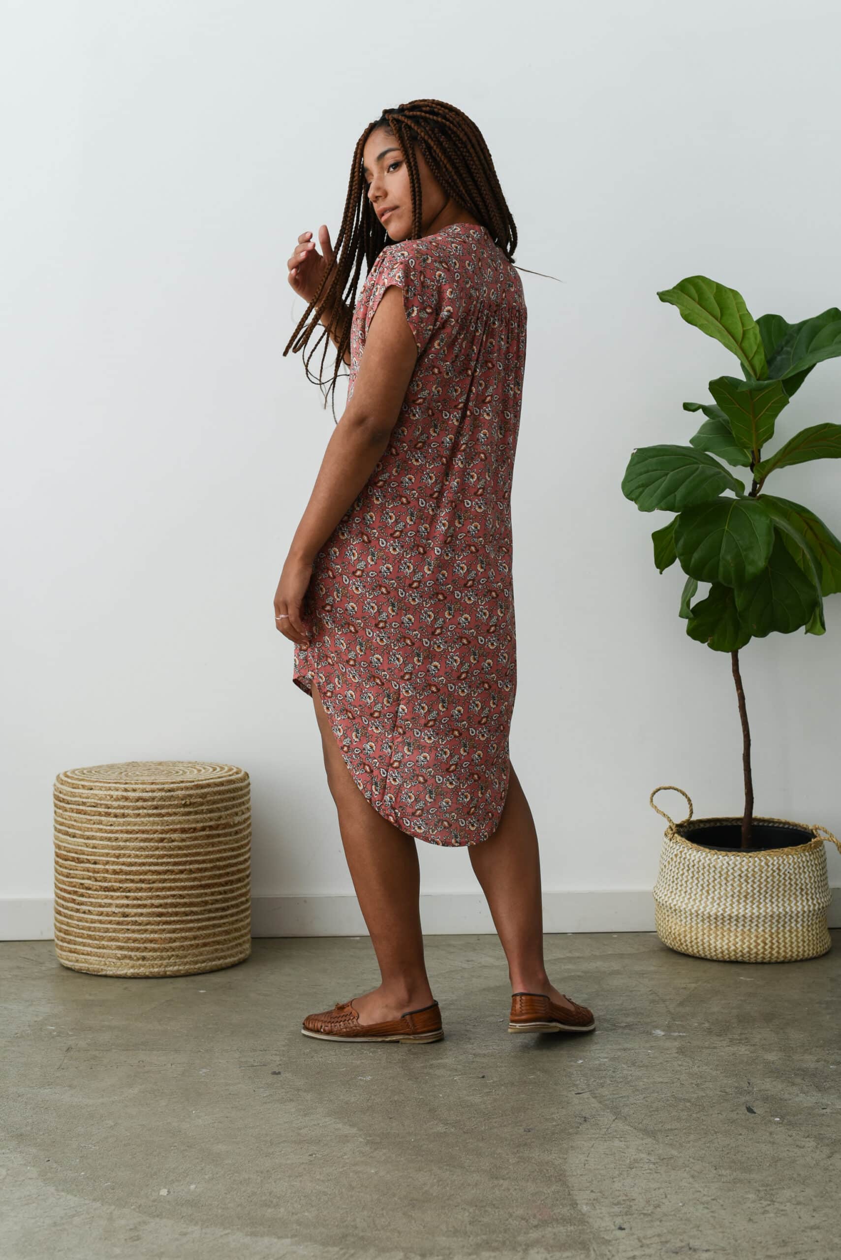 Gaby Dress- Pink Sun – Chai Fashions